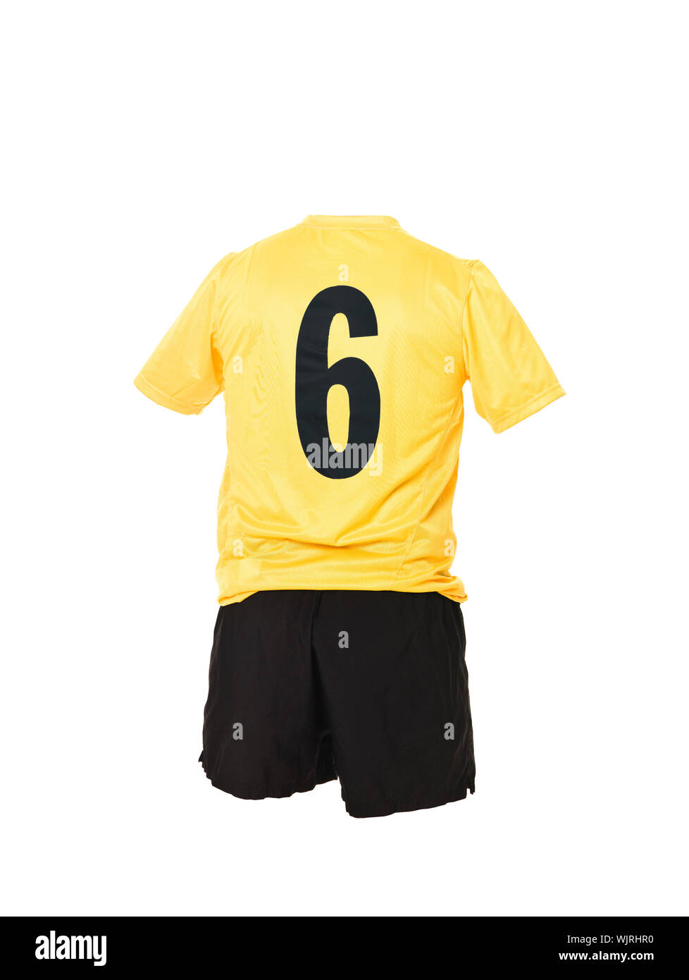 Football shirt with number 6 isolated on white background Stock Photo ...