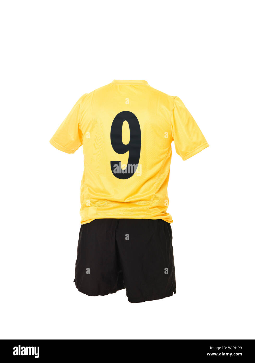 Football shirt with number 9 isolated on white background Stock Photo ...