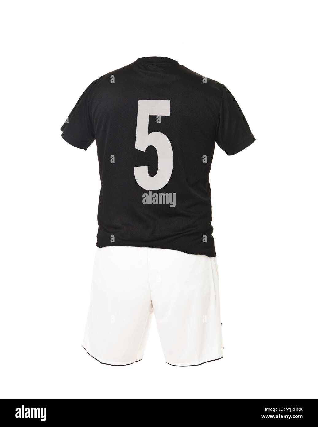Football shirt with number 5 isolated on white background Stock Photo ...
