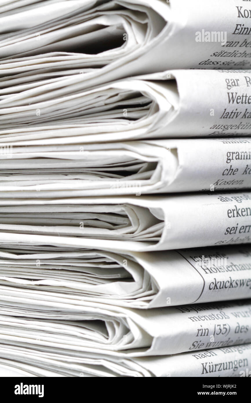 Stack of newspaper hi-res stock photography and images - Alamy