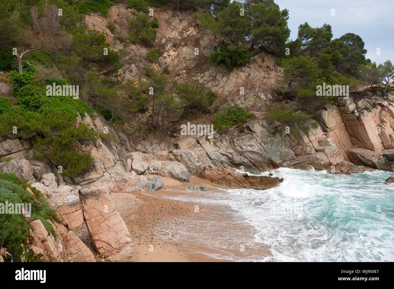 Spanish eastern coast with beaches and bays Stock Photo - Alamy