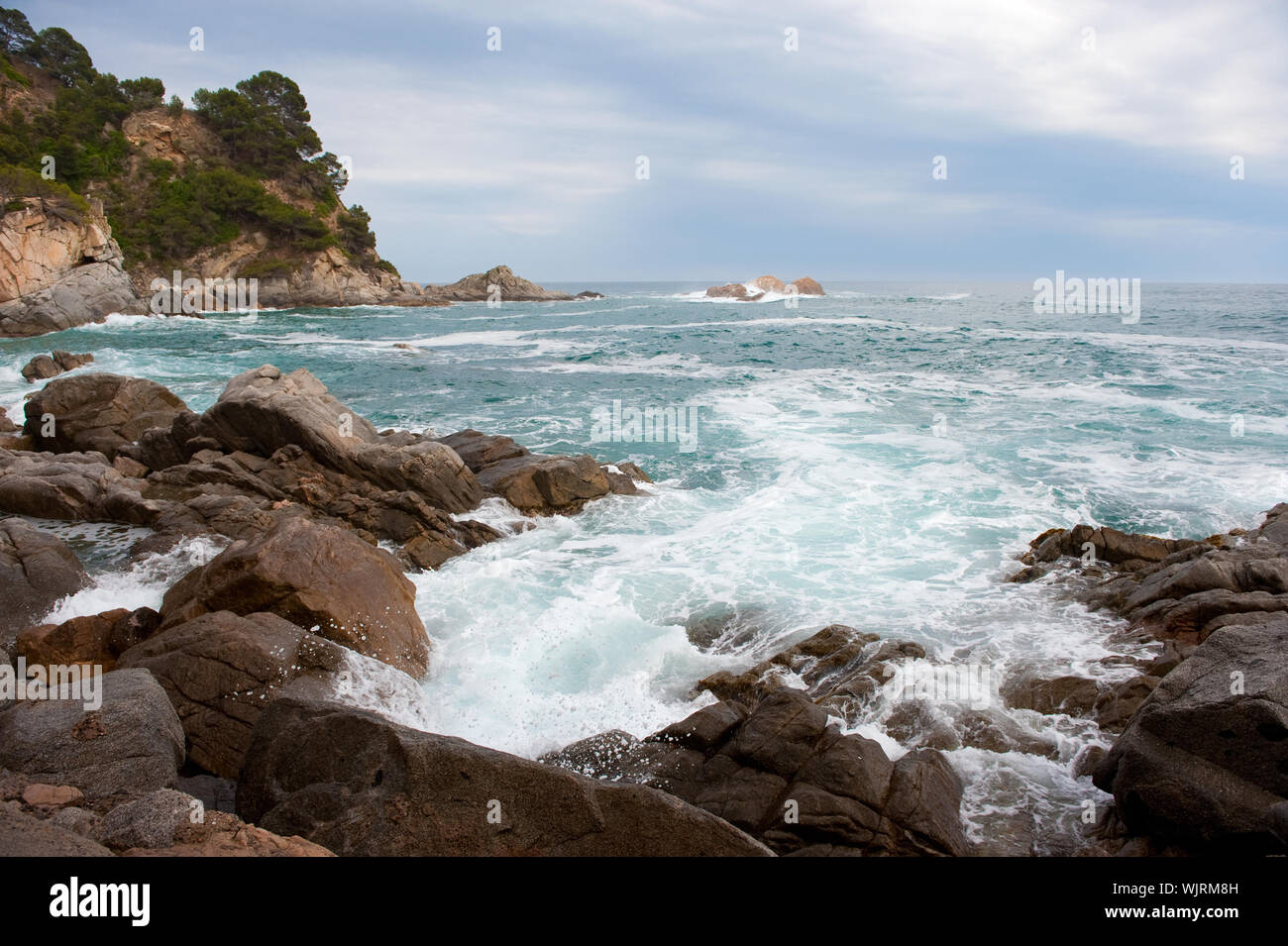 Spanish eastern coast with beaches and bays Stock Photo - Alamy