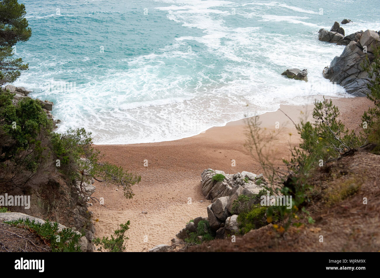 Spanish eastern coast with beaches and bays Stock Photo - Alamy