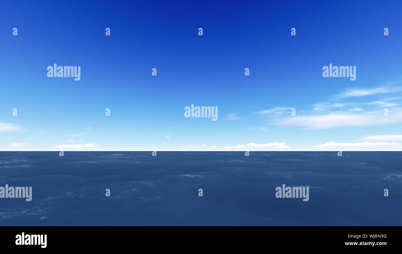 ocean wave with blue Sky in the sea Stock Photo - Alamy