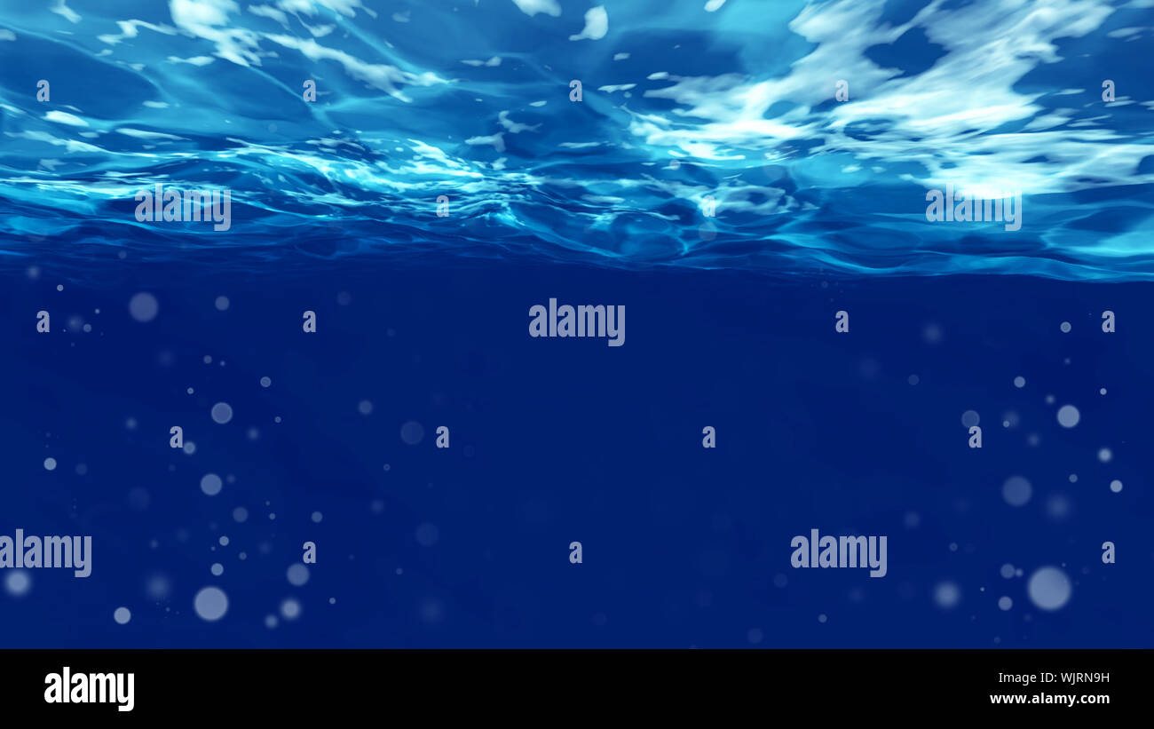 Surface of the under water in the ocean Stock Photo - Alamy