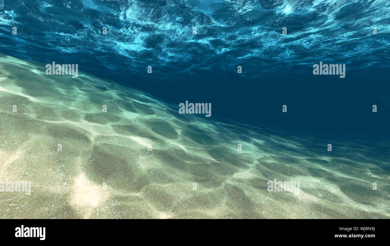 Surface of the sand under water in the sea Stock Photo - Alamy