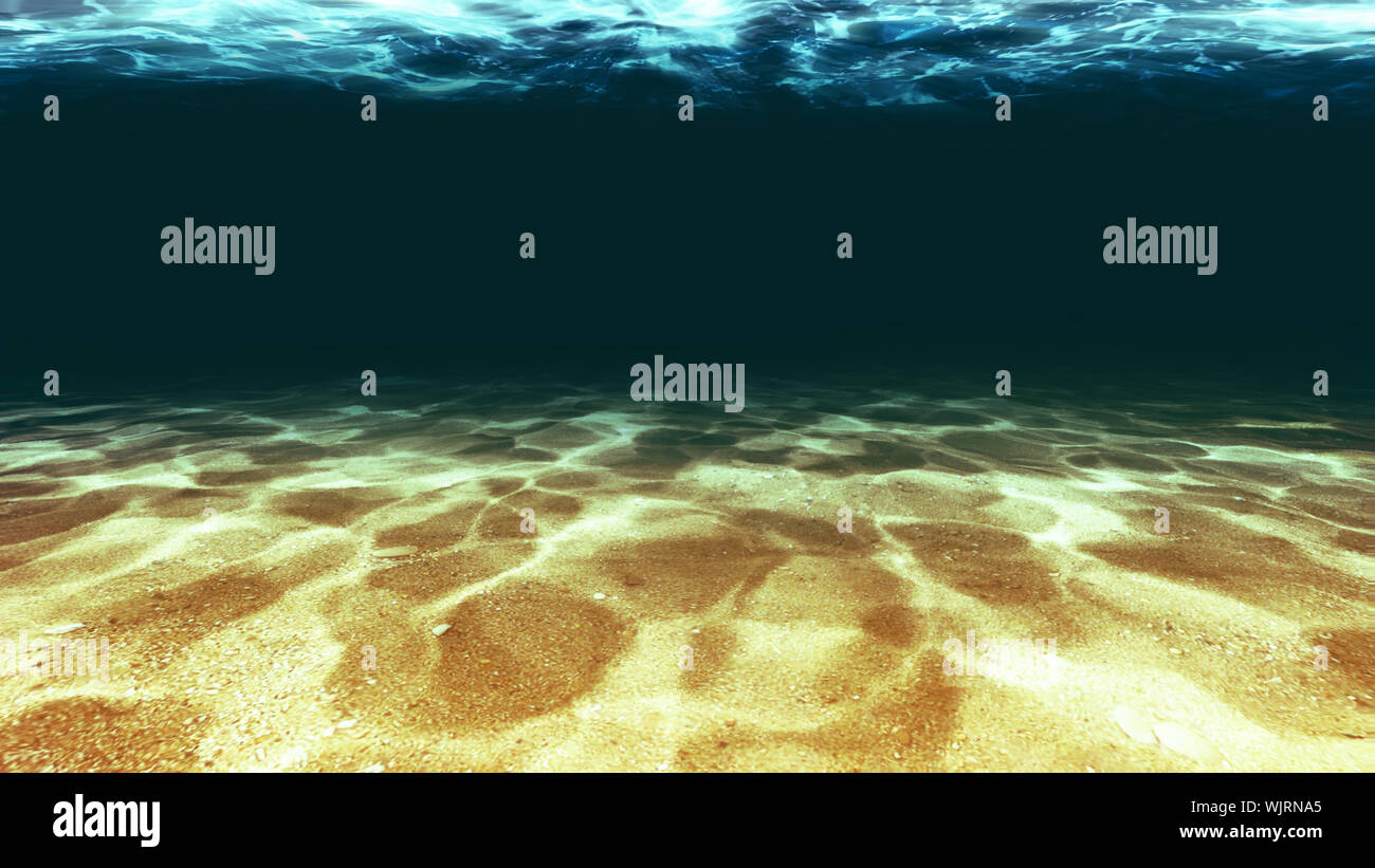 Surface of the sand under water in the sea Stock Photo - Alamy