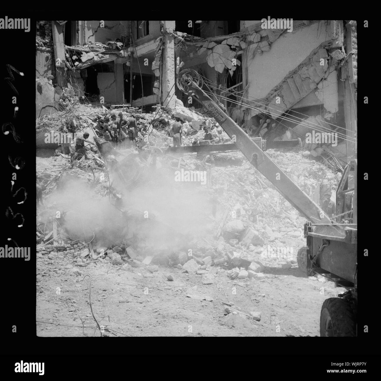 Hotel King David, crash of (hotel) on Monday July 22, 1946 Stock Photo ...
