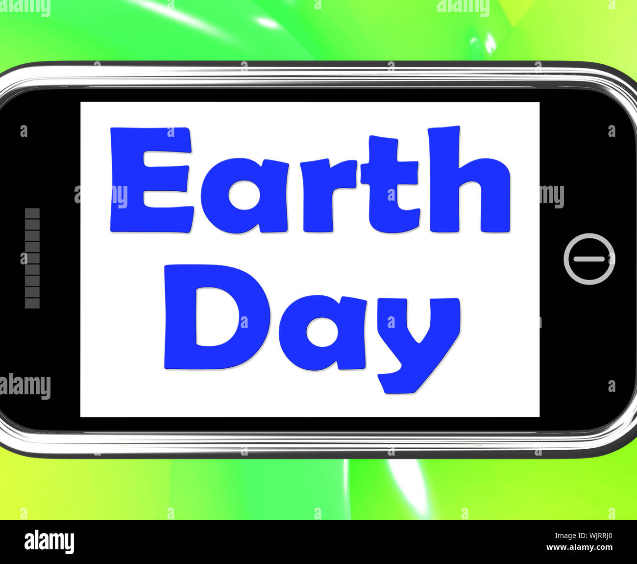 Earth Day On Phone Showing Environment And Eco Friendly Stock Photo - Alamy