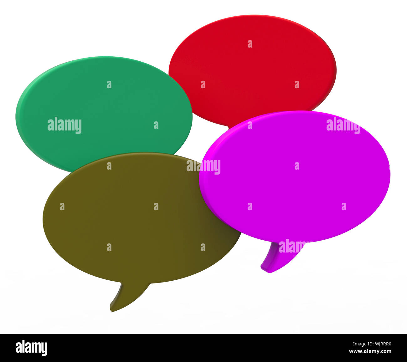 Blank word balloon Cut Out Stock Images & Pictures - Alamy