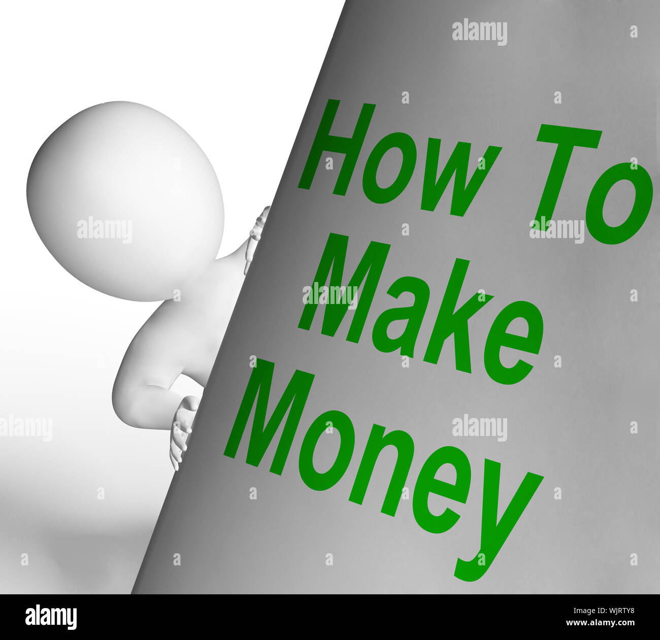 How To Get Rich Sign Meaning Financial Freedom Stock Photo - Alamy