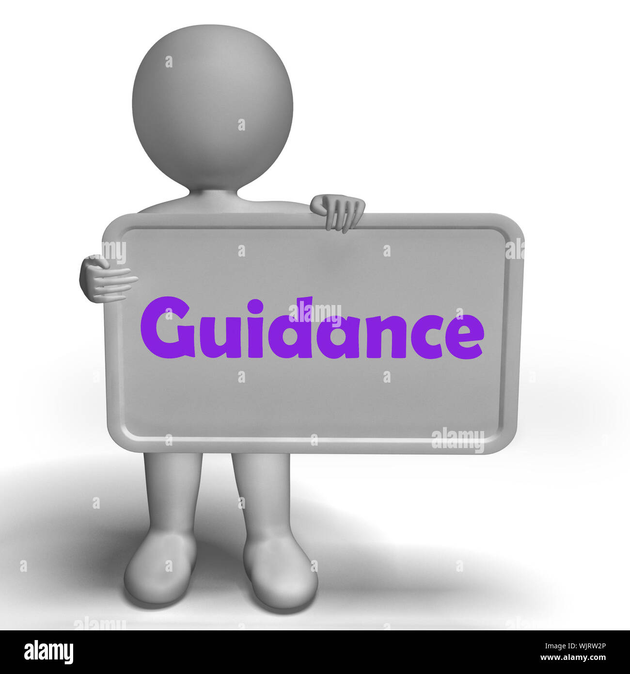 Guidance Sign Showing Advice Supervision And Support Stock Photo - Alamy
