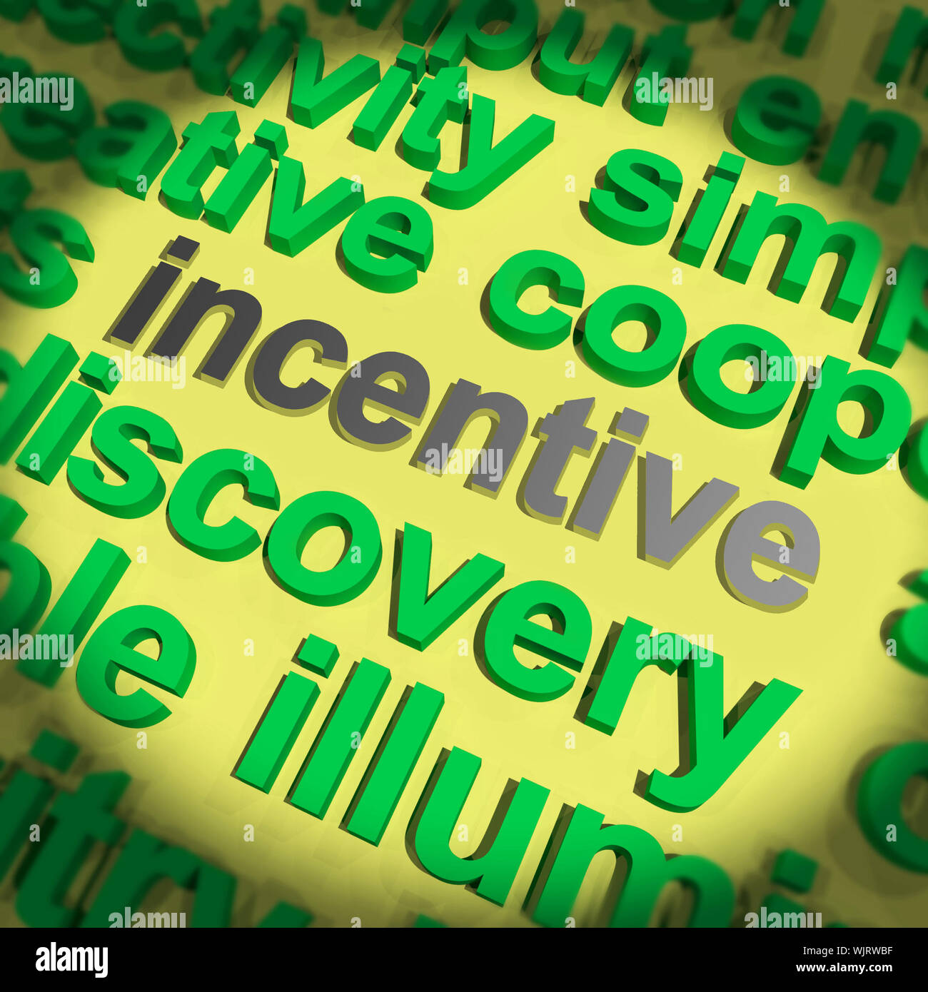 Incentive Word Showing Motivation Enticement Or Reward Stock Photo - Alamy