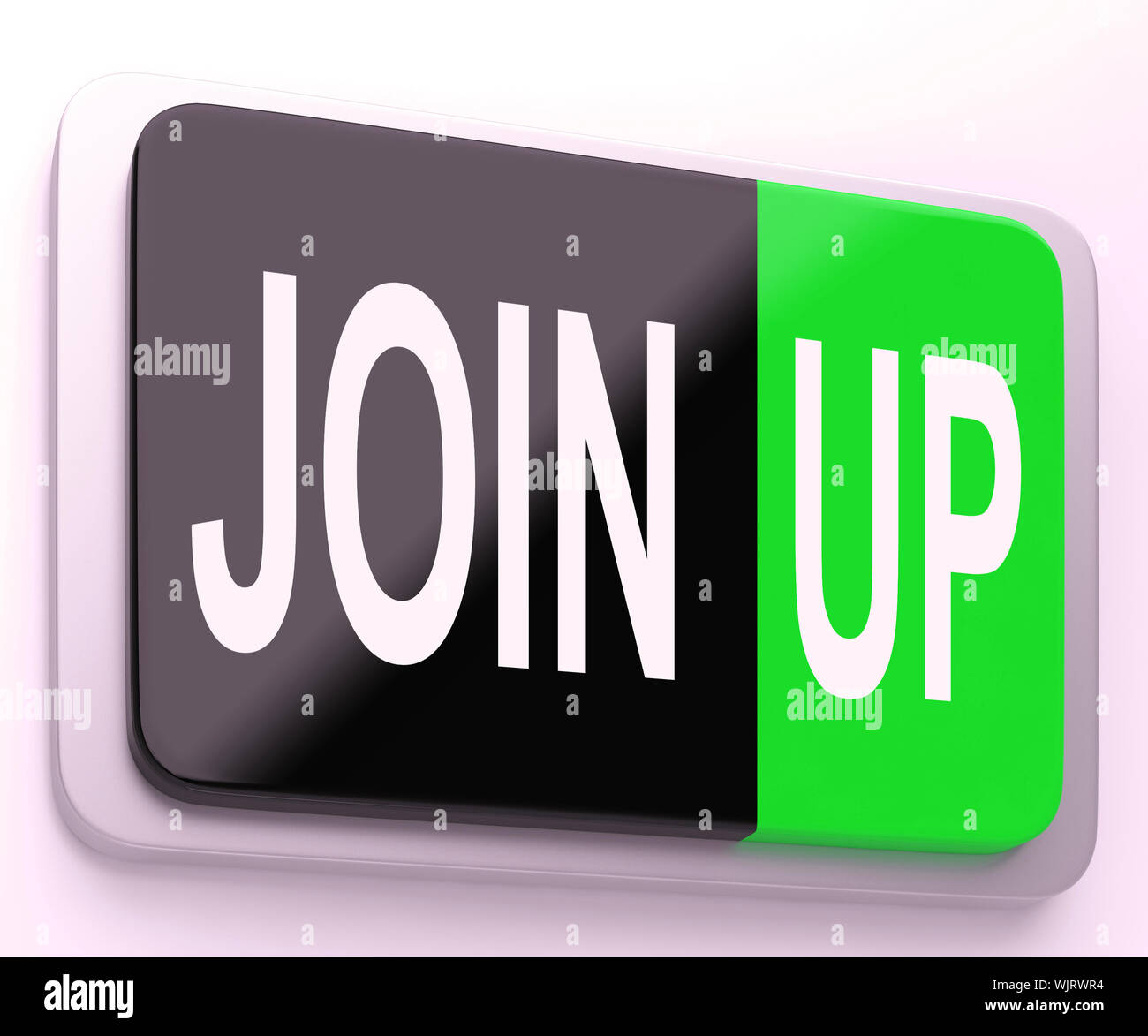 Join Up Button Showing Joining Membership Register Stock Photo - Alamy