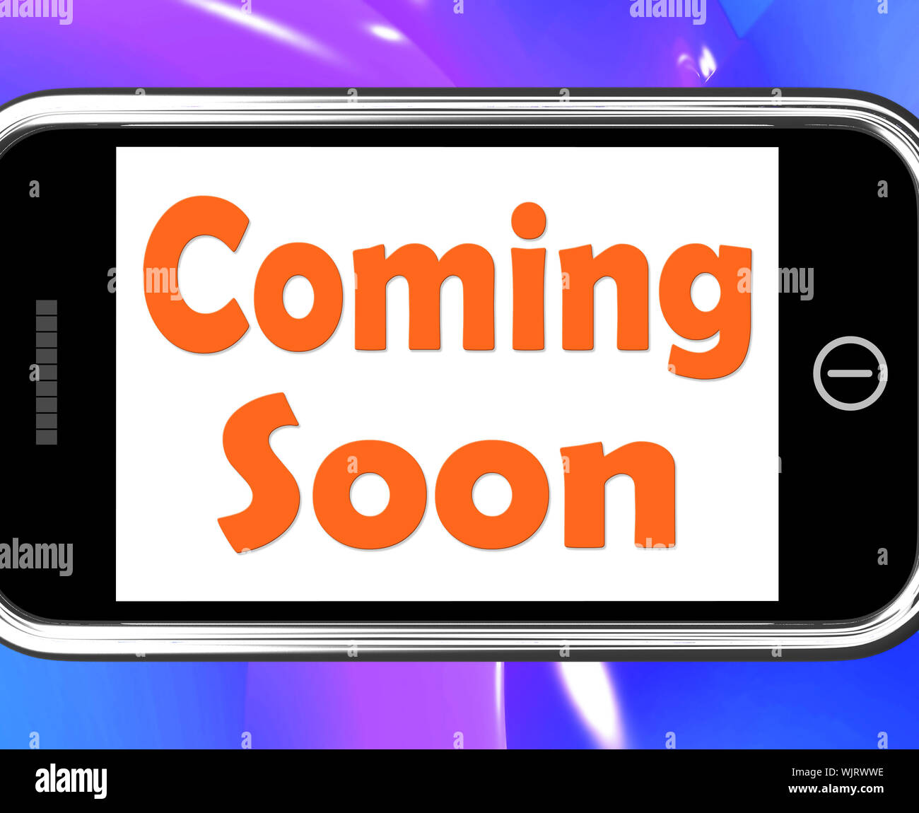 Coming Soon On Phone Showing Arriving Products Or New Arrivals Stock ...