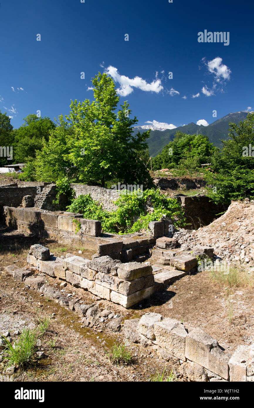 Ancient ruins in Dion, Greece Stock Photo - Alamy