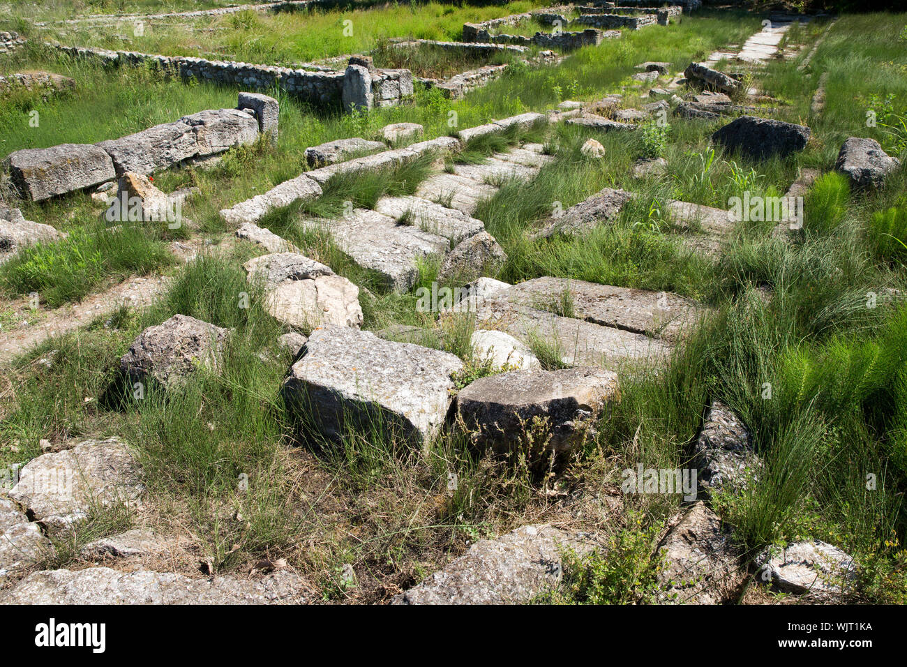 Ancient ruins in Dion, Greece Stock Photo - Alamy