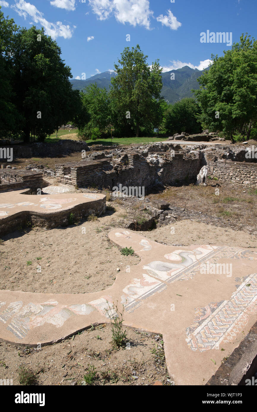 Ancient ruins in Dion, Greece Stock Photo - Alamy
