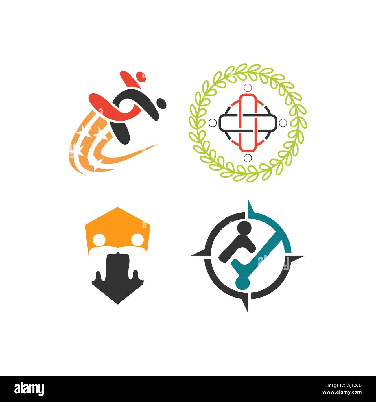 Commitment Teamwork Together Business Logo Illustration Vector Stock ...
