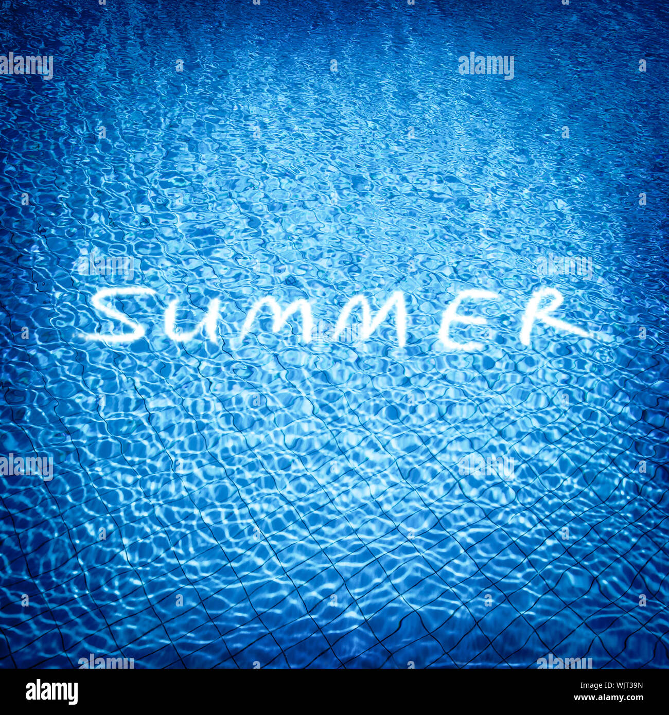 Pool water abstract background, blue natural textured pattern, luxury ...