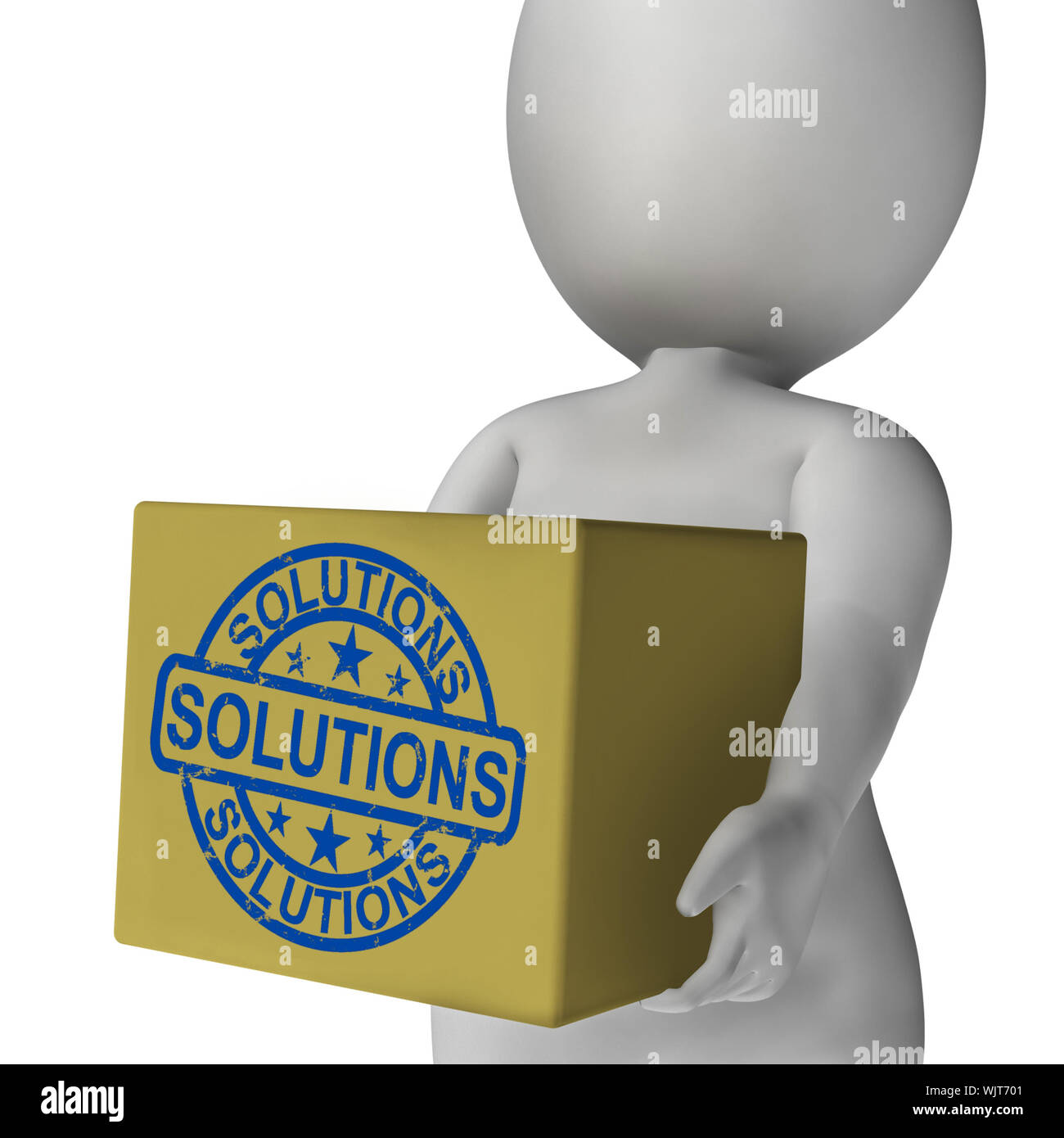 Solutions Box Meaning Solving Problems And Improvement Stock Photo - Alamy