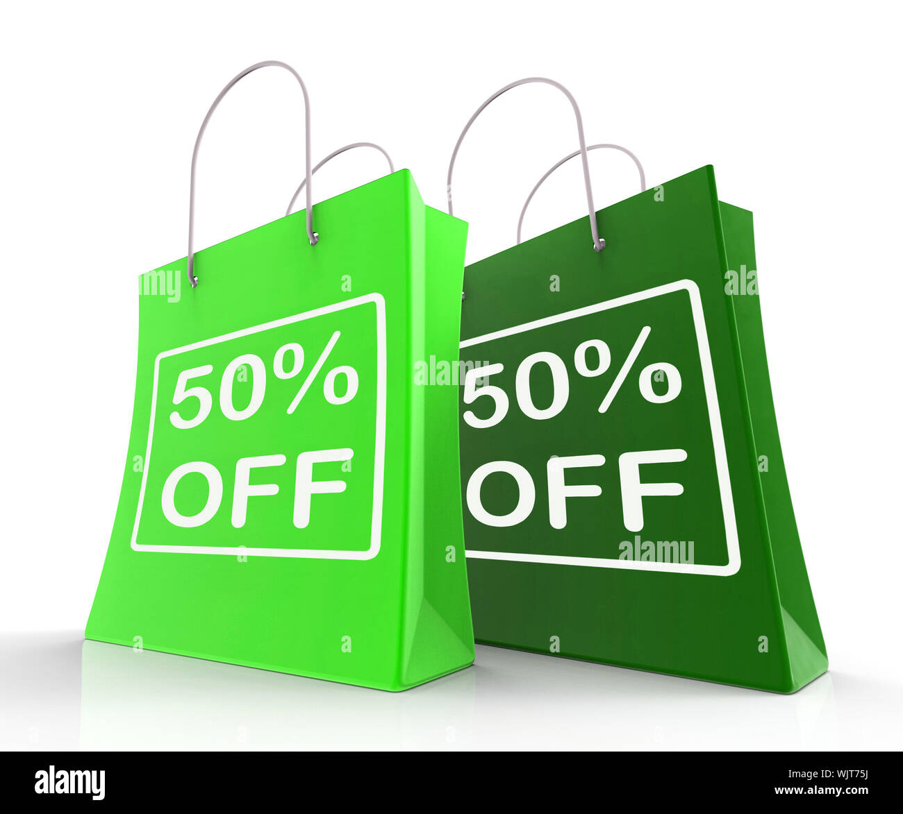 Fifty 50 percent off discount Cut Out Stock Images & Pictures - Alamy