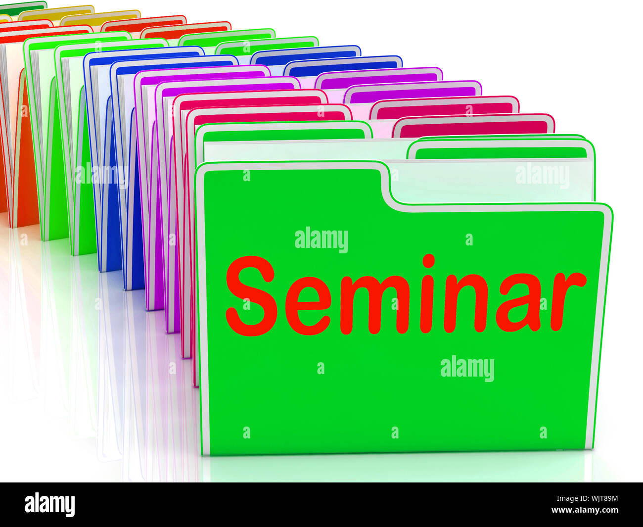 Seminar Folders Showing Convention Presentation Or Meeting Stock Photo ...