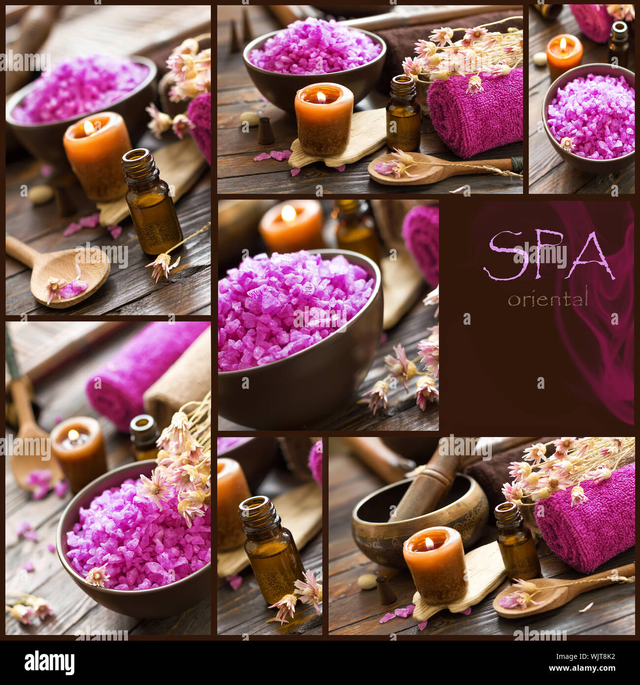 Collage cosmetic products spa hi-res stock photography and images - Alamy
