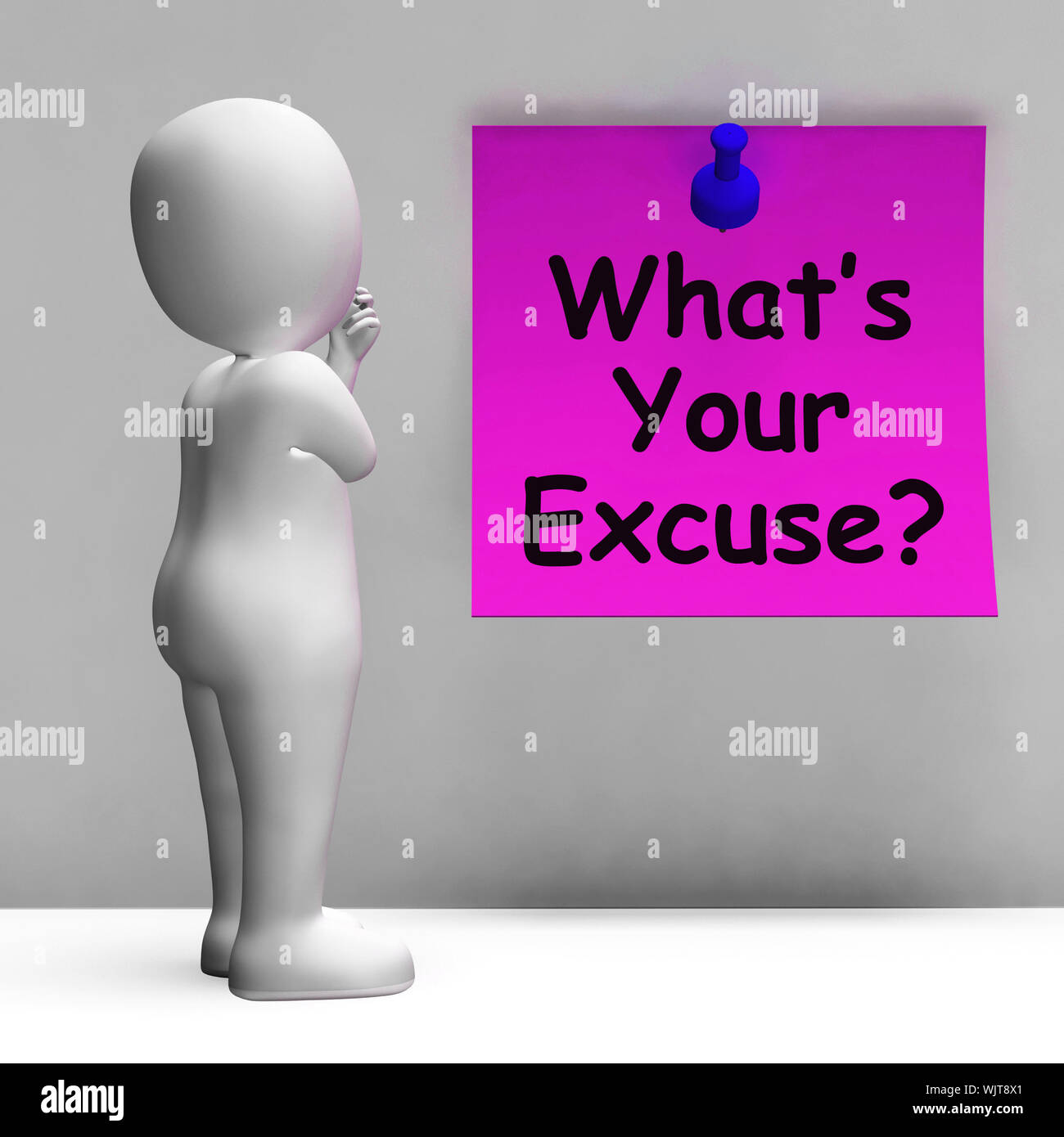 Whats your excuse hi-res stock photography and images - Alamy