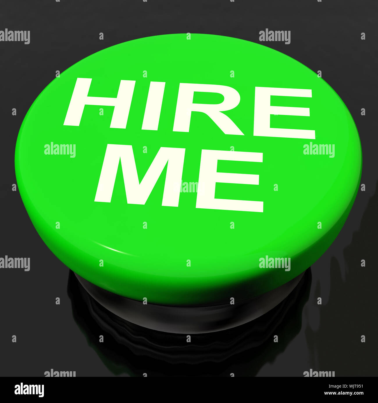 Hire Me Button Showing Employment Online Stock Photo - Alamy