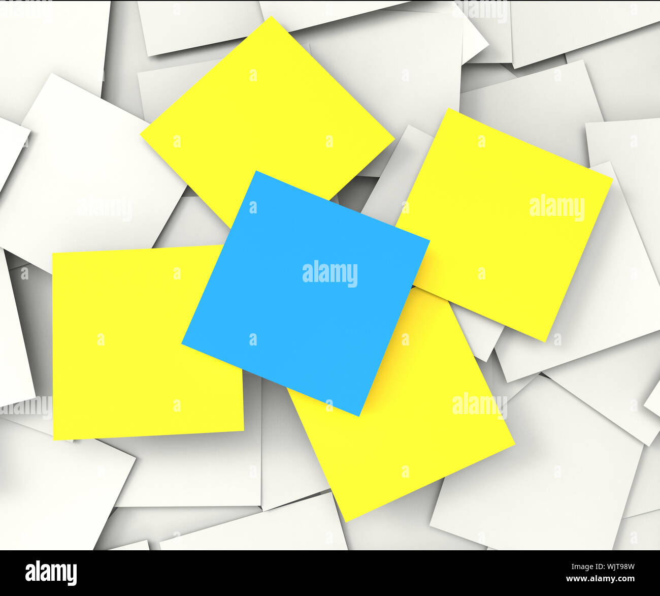 Blank Post it Messages Showing Copyspace To Do And Note Stock Photo - Alamy
