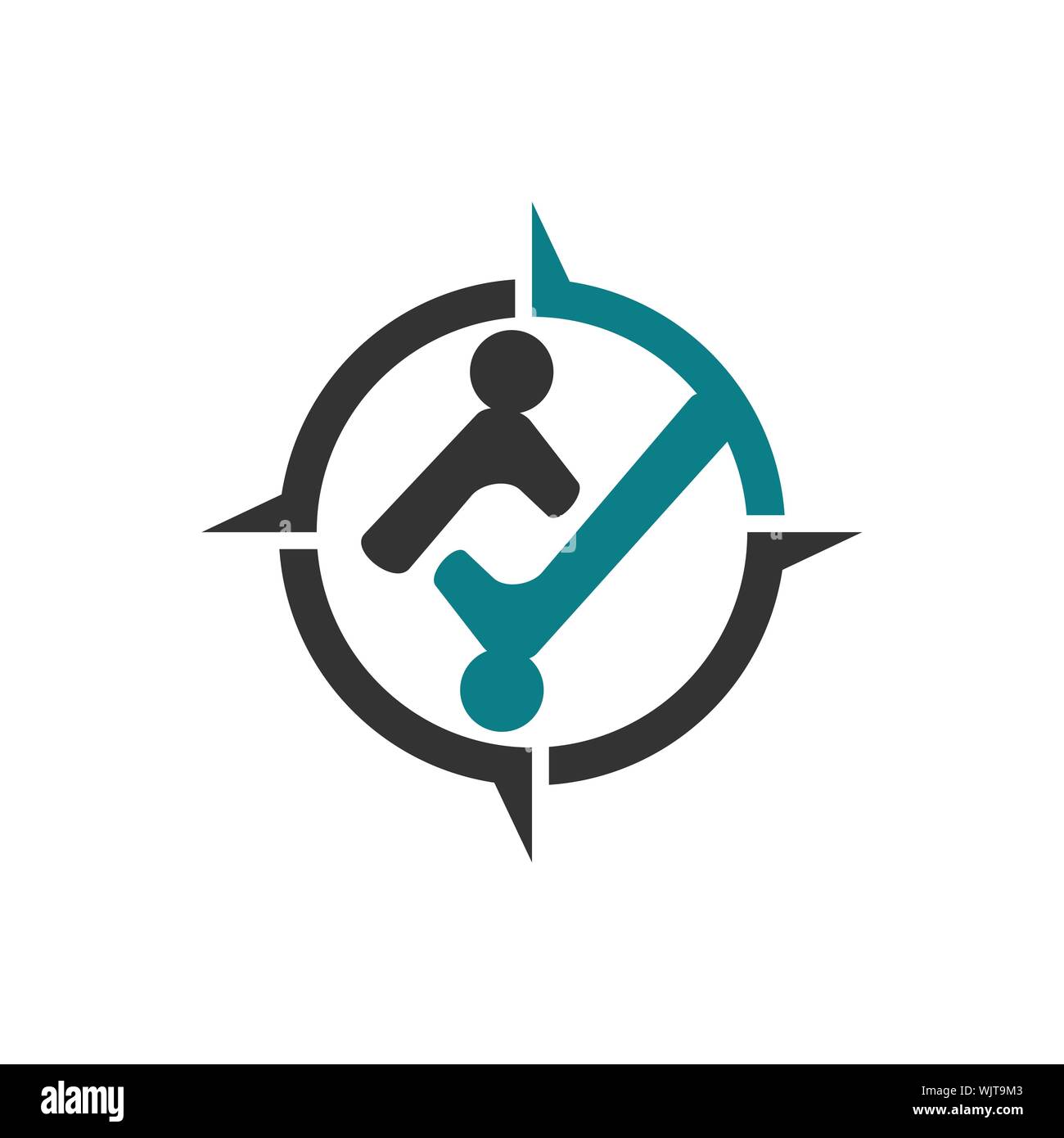 Commitment Teamwork Together Business Logo Illustration Vector Stock ...