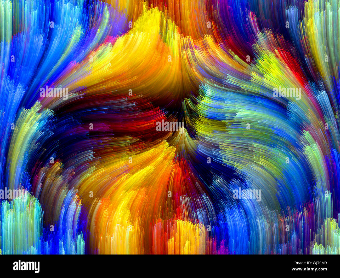 Colors In Bloom series. Design composed of fractal color textures as a ...