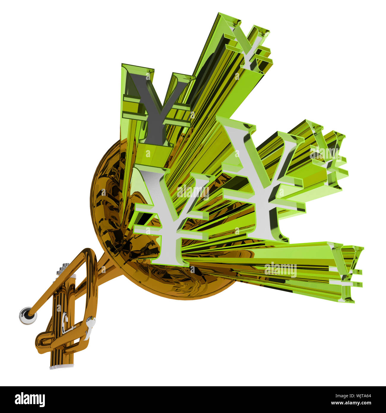 Yen Sign Meaning Japanese Currency And Money Stock Photo - Alamy