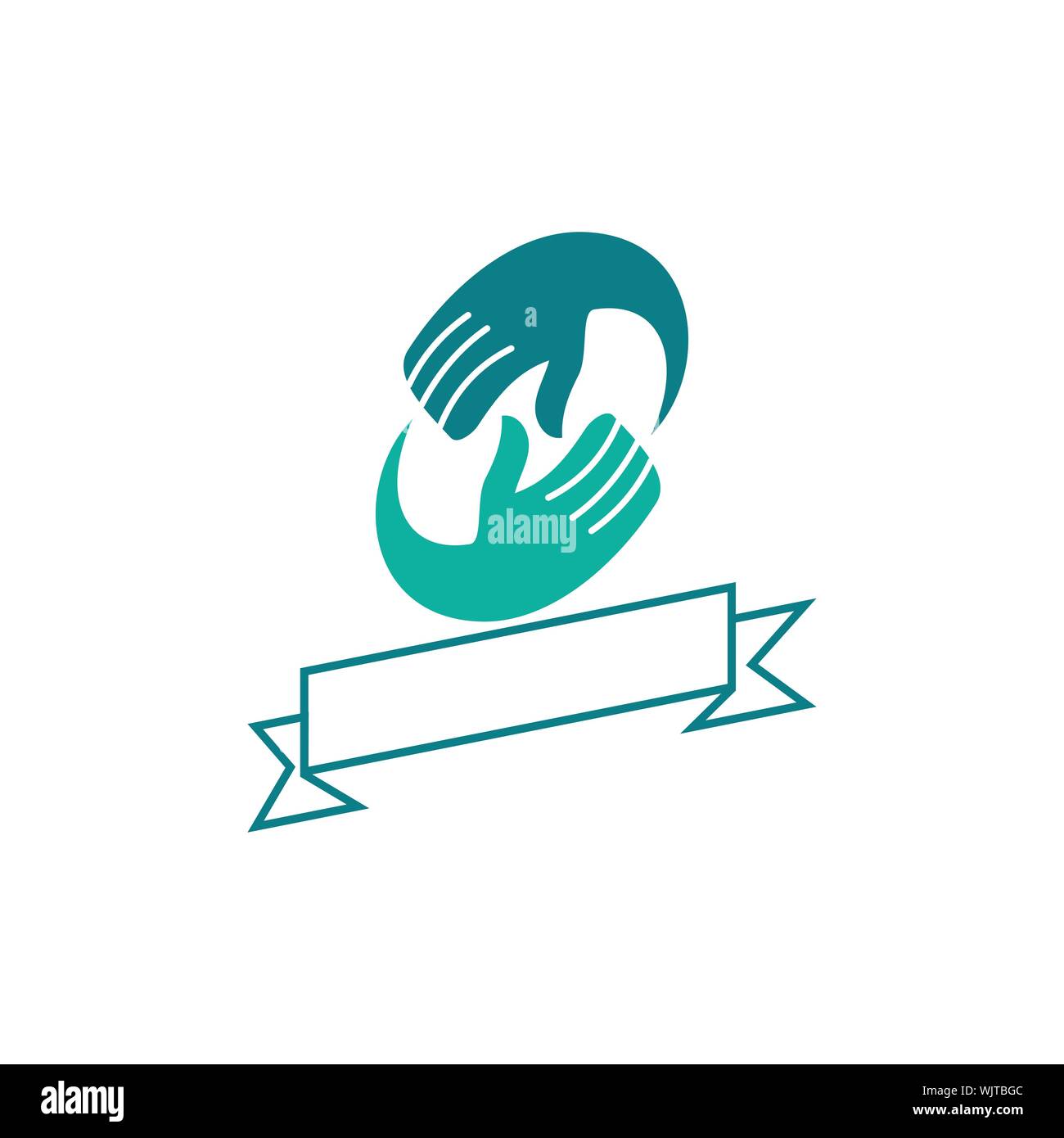 Commitment Teamwork Together Business Logo Illustration Vector Stock ...