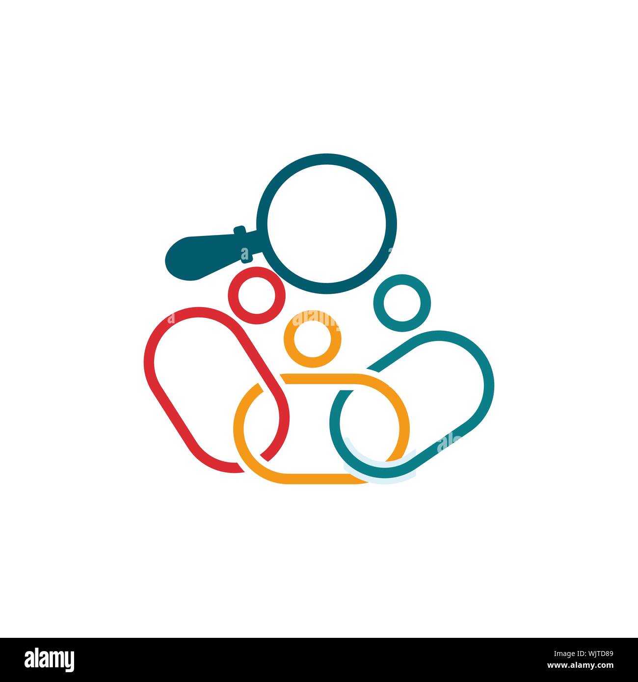 Commitment Teamwork Together Business Logo Illustration Vector Stock Vector Image & Art - Alamy