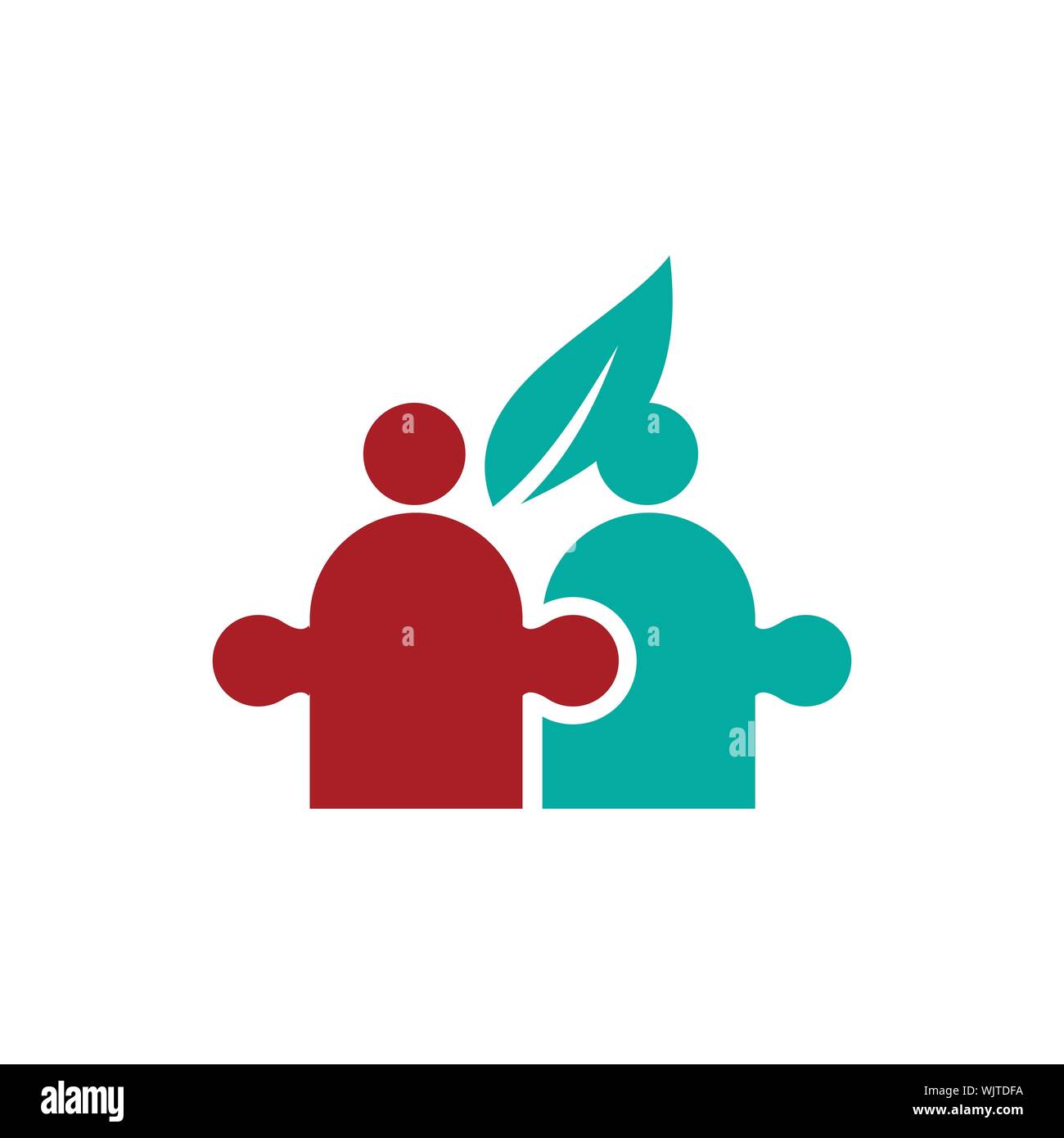 Commitment Teamwork Together Business Logo Illustration Vector Stock ...