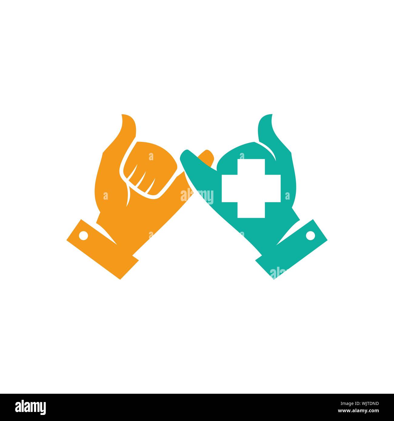 Commitment Teamwork Together Business Logo Illustration Vector Stock ...