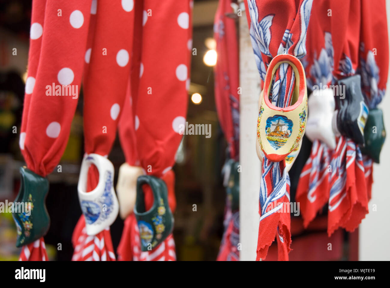 Dutch souvenirs with wooden shoes Stock Photo - Alamy
