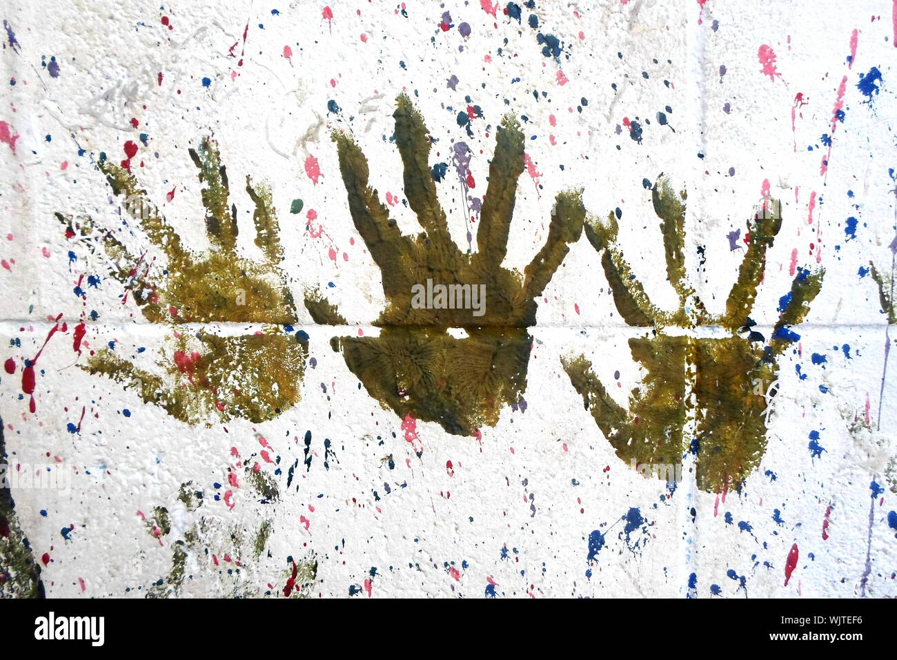 Handprints Wall High Resolution Stock Photography and Images - Alamy