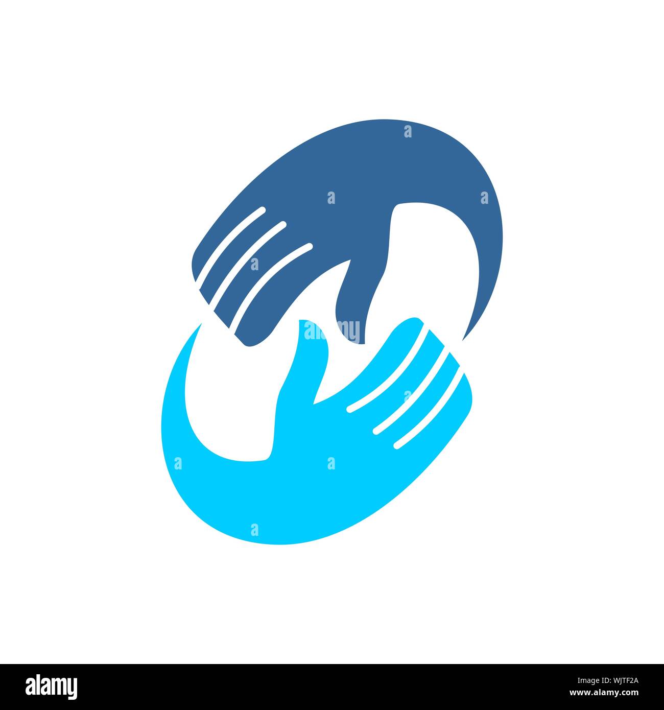 Commitment Teamwork Together Business Logo Illustration Vector Stock ...