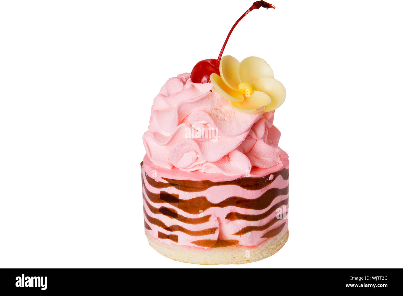 fancy cake isolated on white background(clipping path included Stock ...