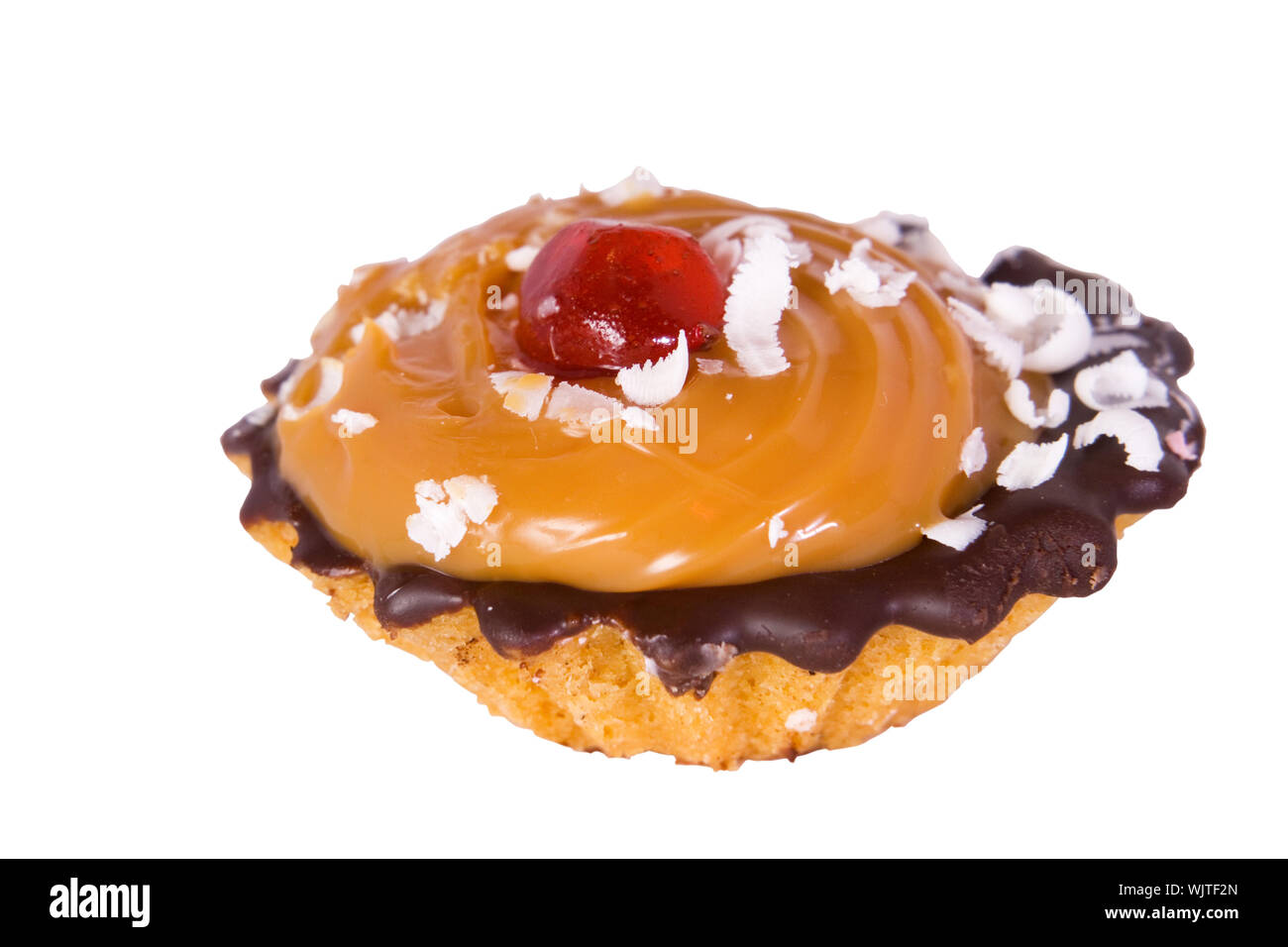 fancy cake isolated on white background(clipping path included Stock ...