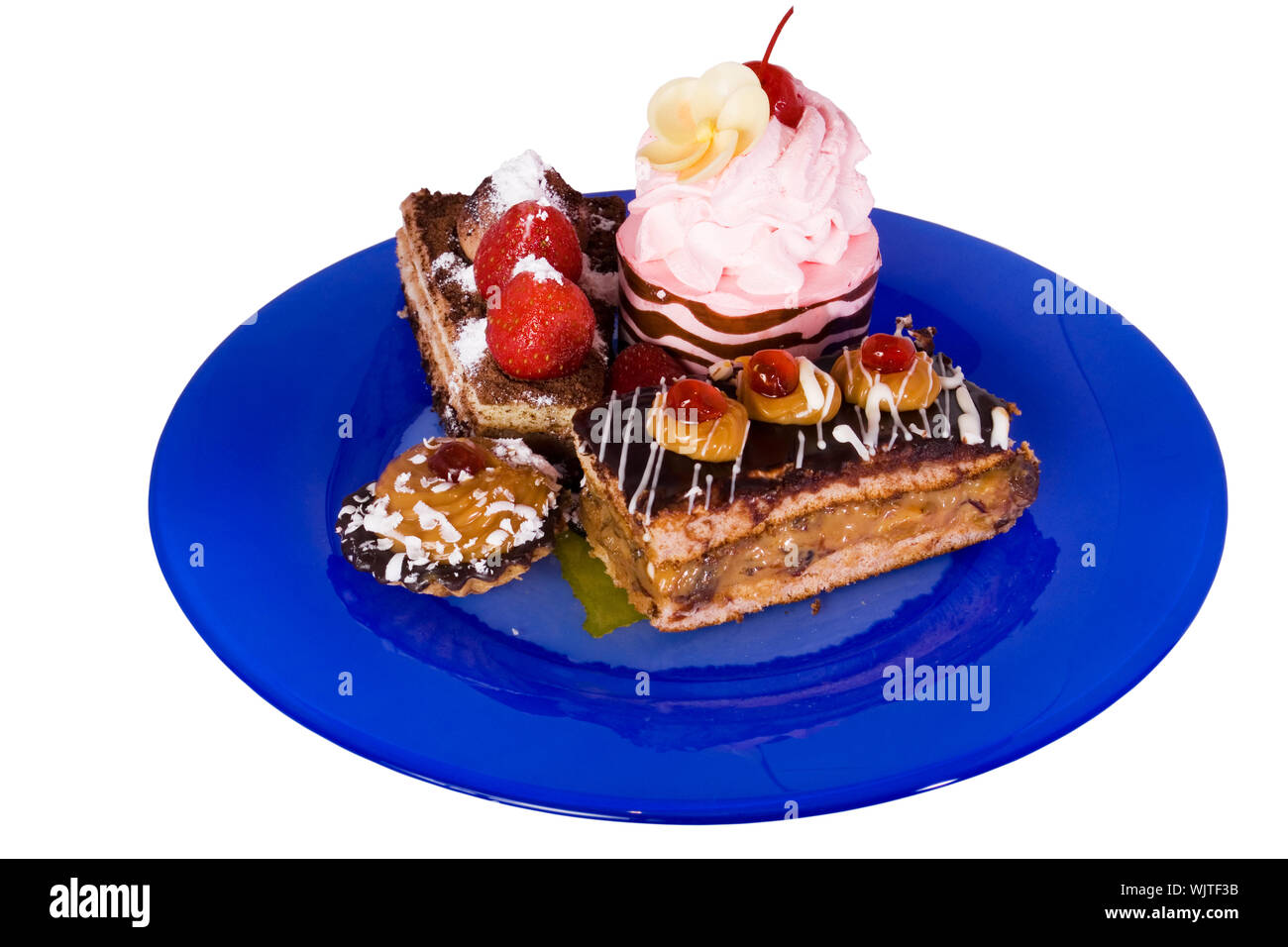 fancy cake isolated on white background(clipping path included Stock ...