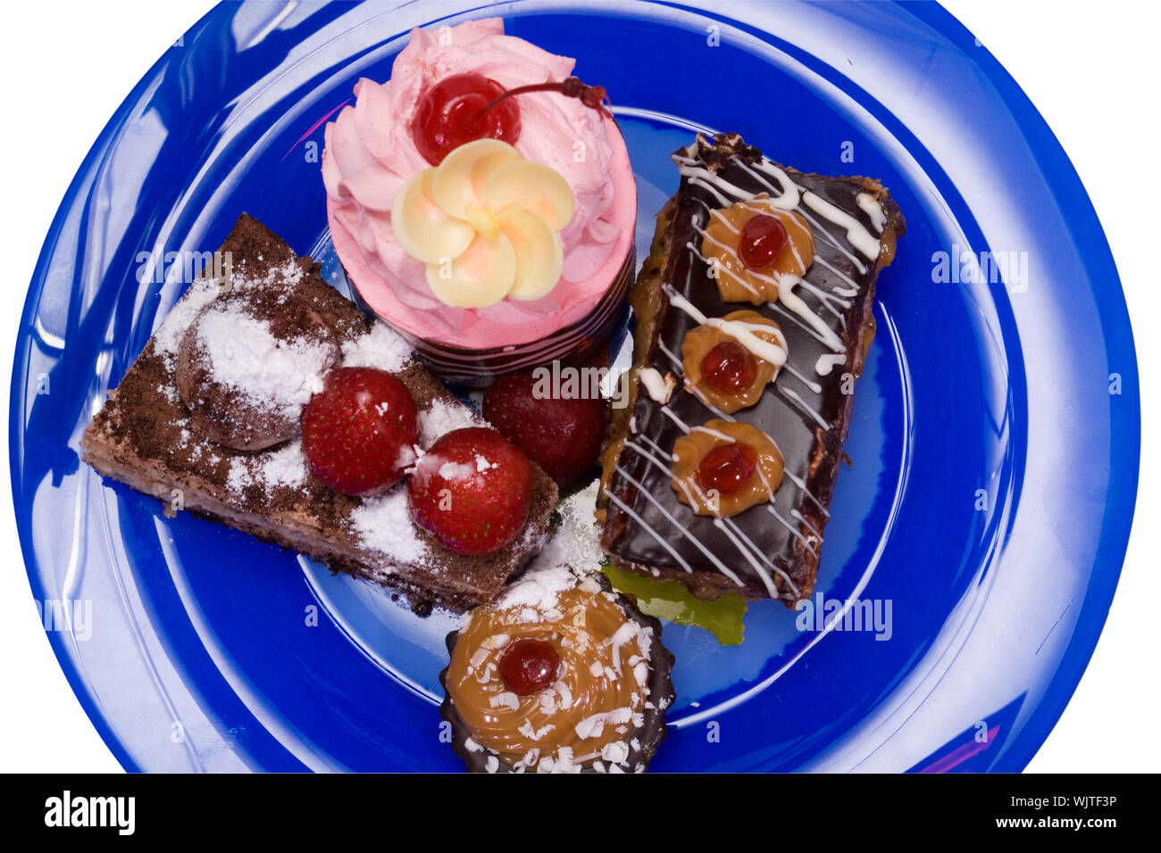 fancy cake isolated on white background(clipping path included Stock ...