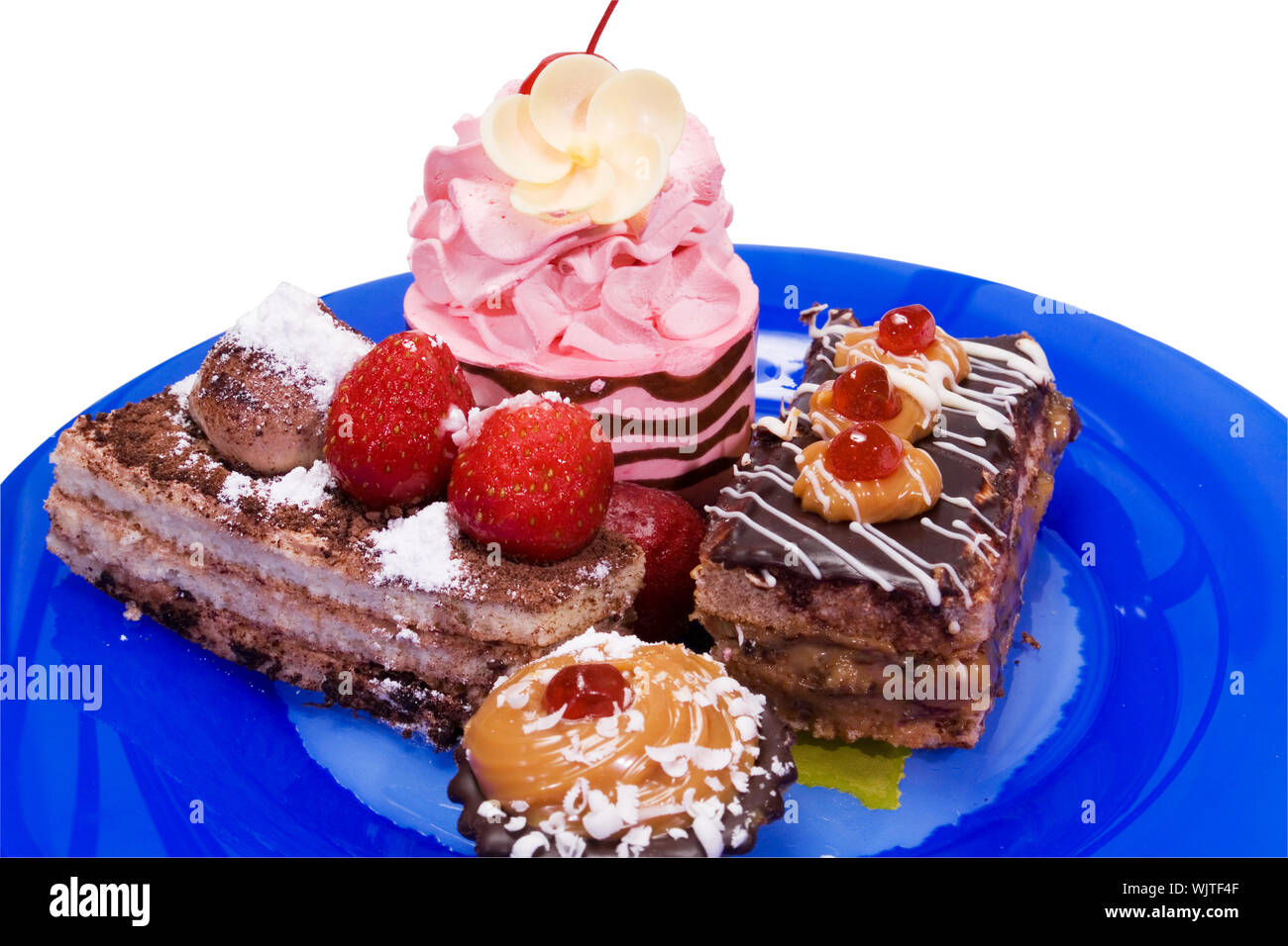 fancy cake isolated on white background(clipping path included Stock ...