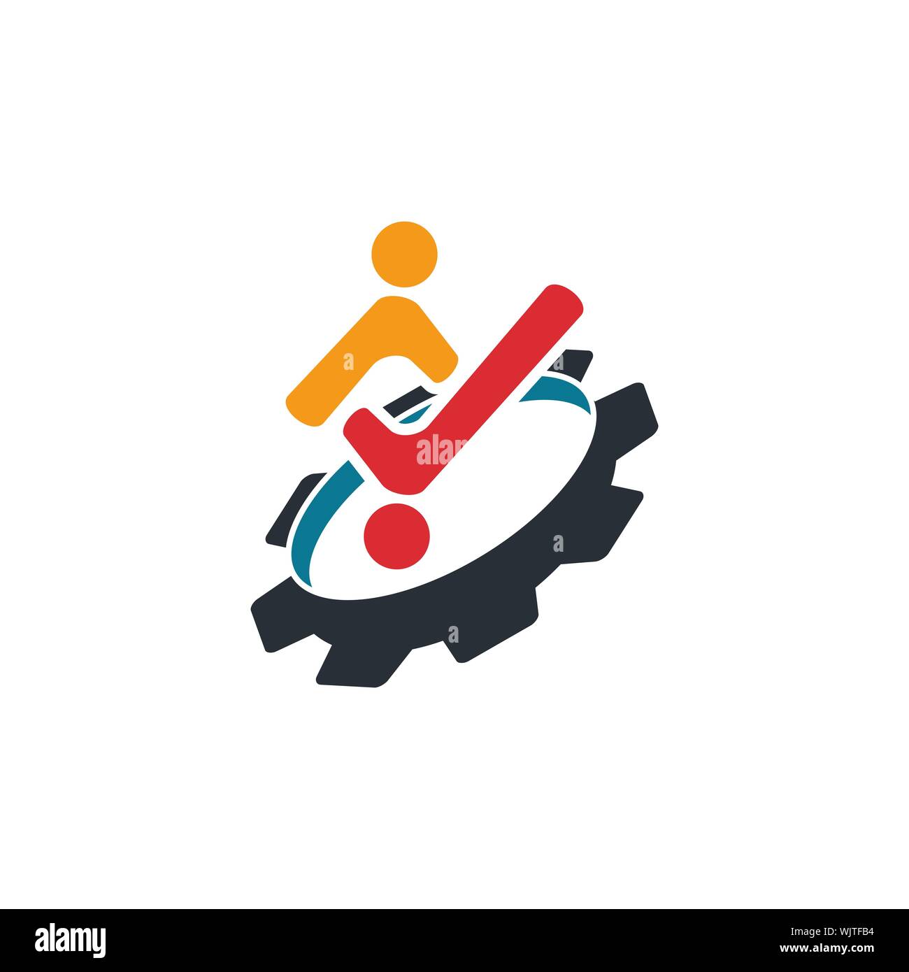 Commitment Teamwork Together Business Logo Illustration Vector Stock ...