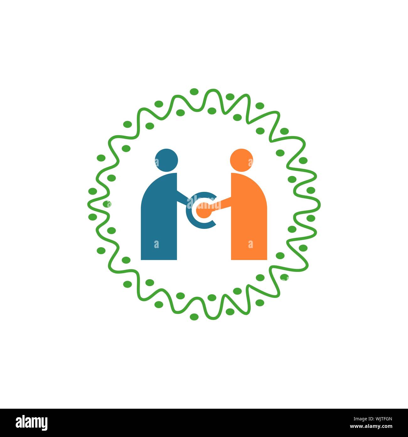 Commitment Teamwork Together Business Logo Illustration Vector Stock Vector Image & Art - Alamy