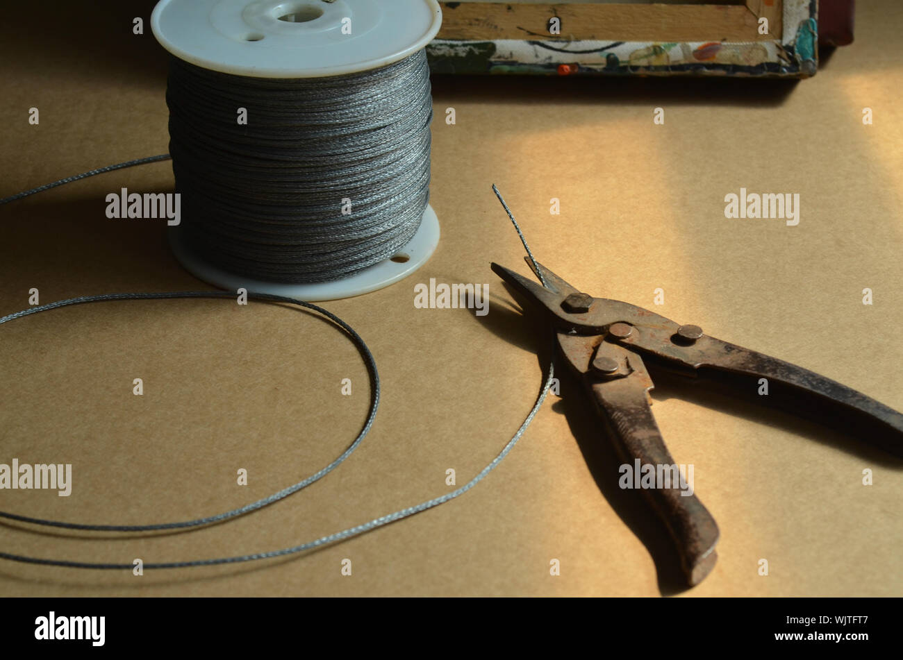 Spool of wire workshop hi-res stock photography and images - Alamy