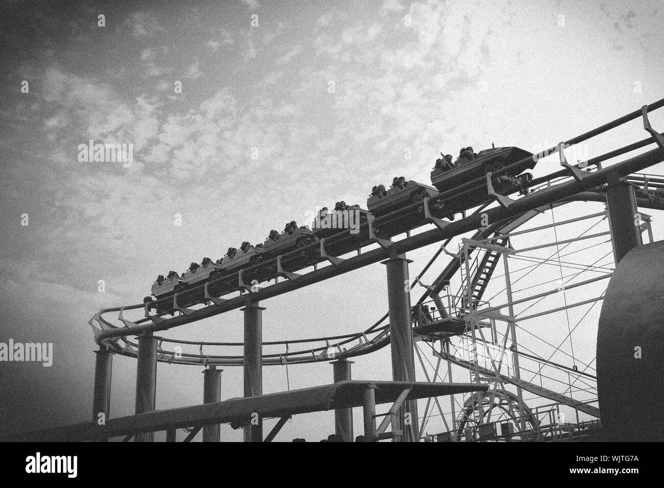 Amusement park rollercoaster arts culture and entertainment fun hi-res ...